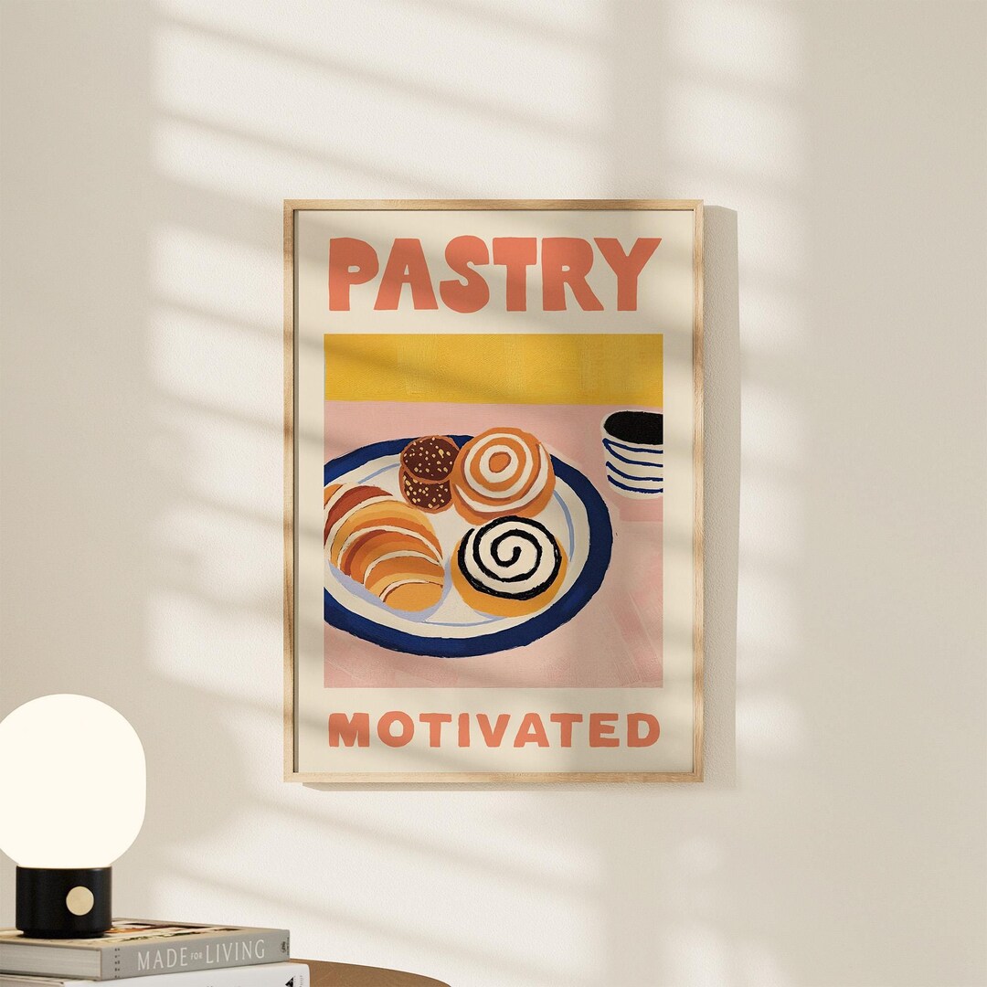 Pastry Print, Pastry Illustrated Print, Foodie Art Print, Kitchen Art ...
