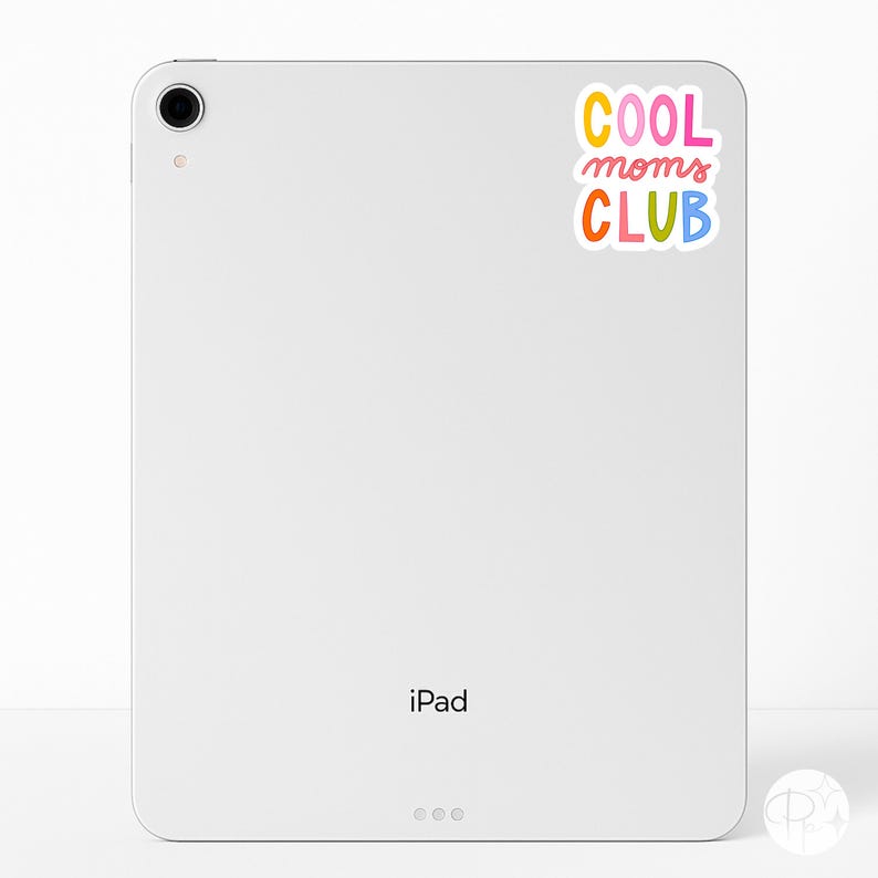 Moms Club Sticker | Trendy Mom Laptop Decal | Water Bottle Vinyl ...