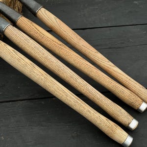 4-piece Timber Rounded Chisels Set With Covers. Woodworking Tool ...