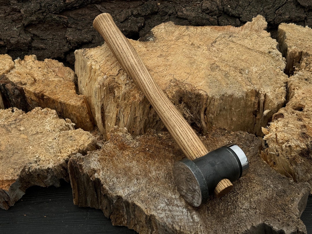 Forged Blacksmith's Hammer. Ergonomic Ash Handle. Blacksmith Tool for ...