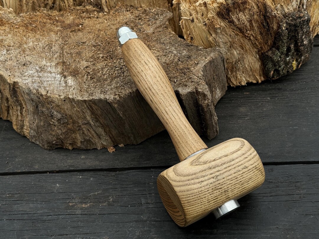 Handmade Wooden Mallet. Ash Wood. Ergonomic Handle. Quality Solid Wood ...