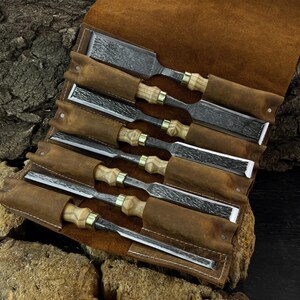 Forged Chisel Set 8 Pcs. Wood Carving Tools. Timber Frame Chisel ...