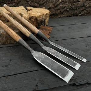 Timber Framing Slick Chisels – Hand-forged 52100 Steel Blades With Ash ...