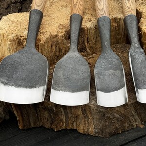 4-piece Timber Rounded Chisels Set With Covers. Woodworking Tool ...