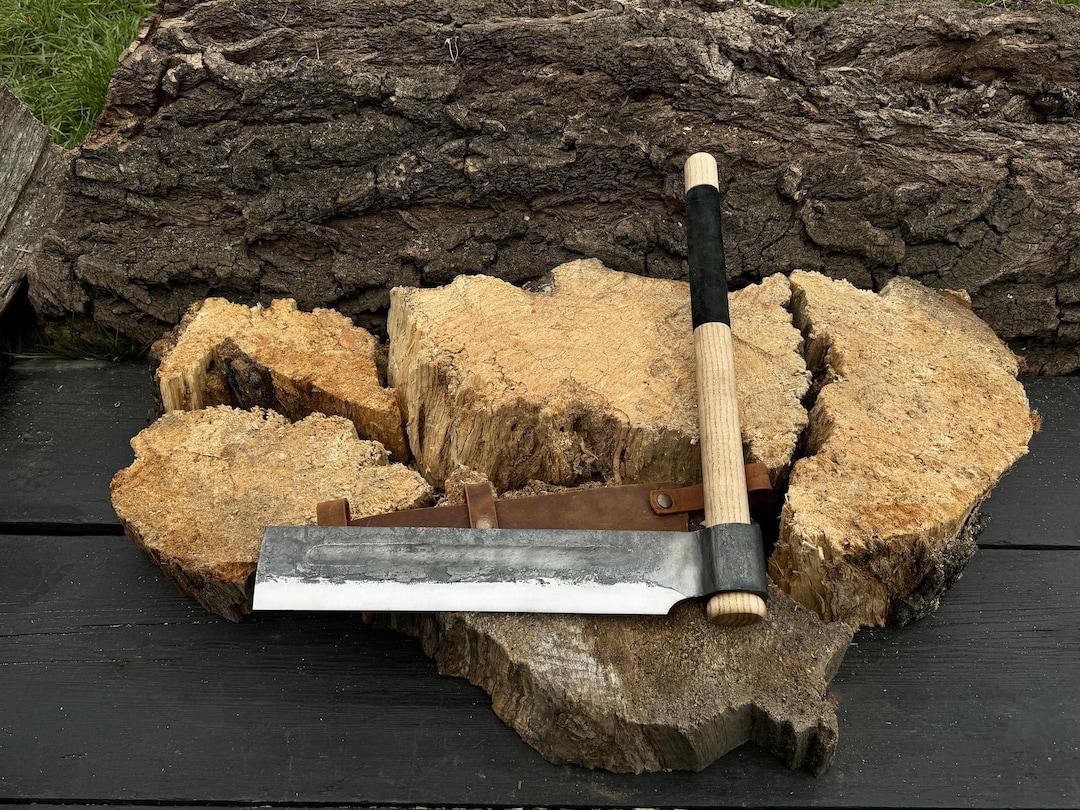 Hand Forged Splitting Froe. Wood Carving Tools. Wood Splitter ...