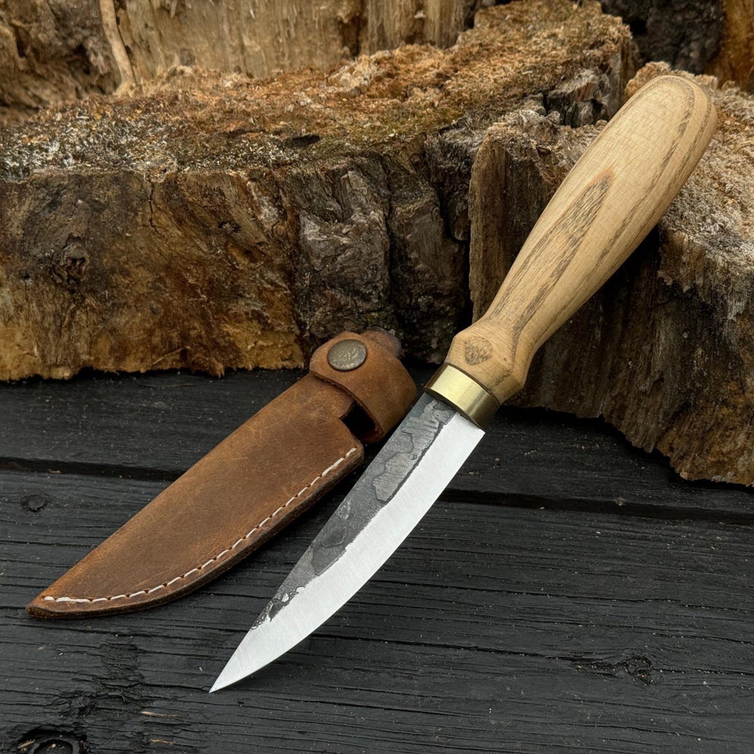 Forged Sloyd Knife. Universal Knife. Bowls, Cups, Spoons Carving Knife ...