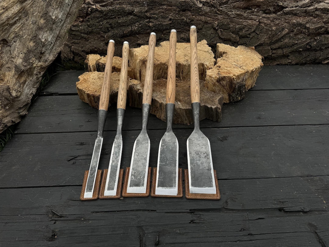 Timber Slick Chisels – Hand-forged 52100 Steel Blades, Ash Handles ...