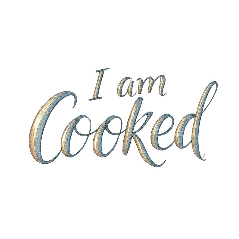 I Am Cooked Digital File Funny Cooking SVG, Chef Cut File, Kitchen ...