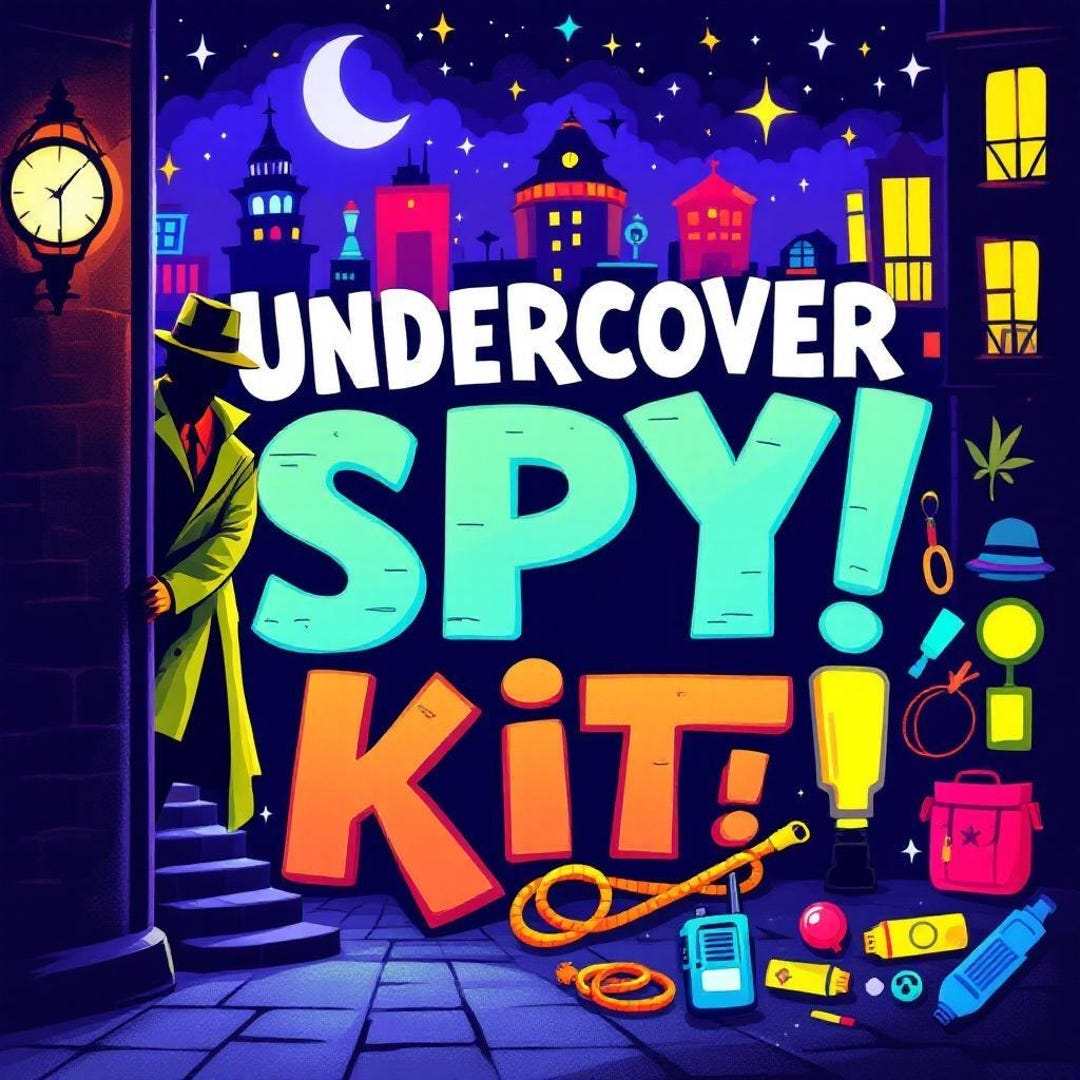 Printable Undercover Spy Kit: Secret Agent Mission, Badge & Disguise ...