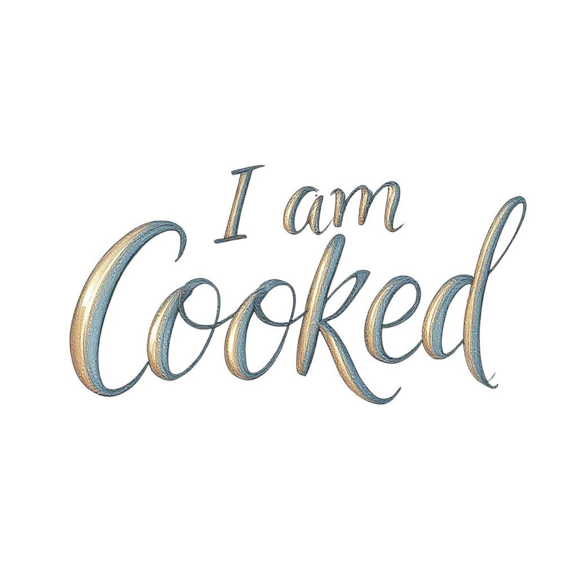 I Am Cooked Digital File Funny Cooking SVG, Chef Cut File, Kitchen ...