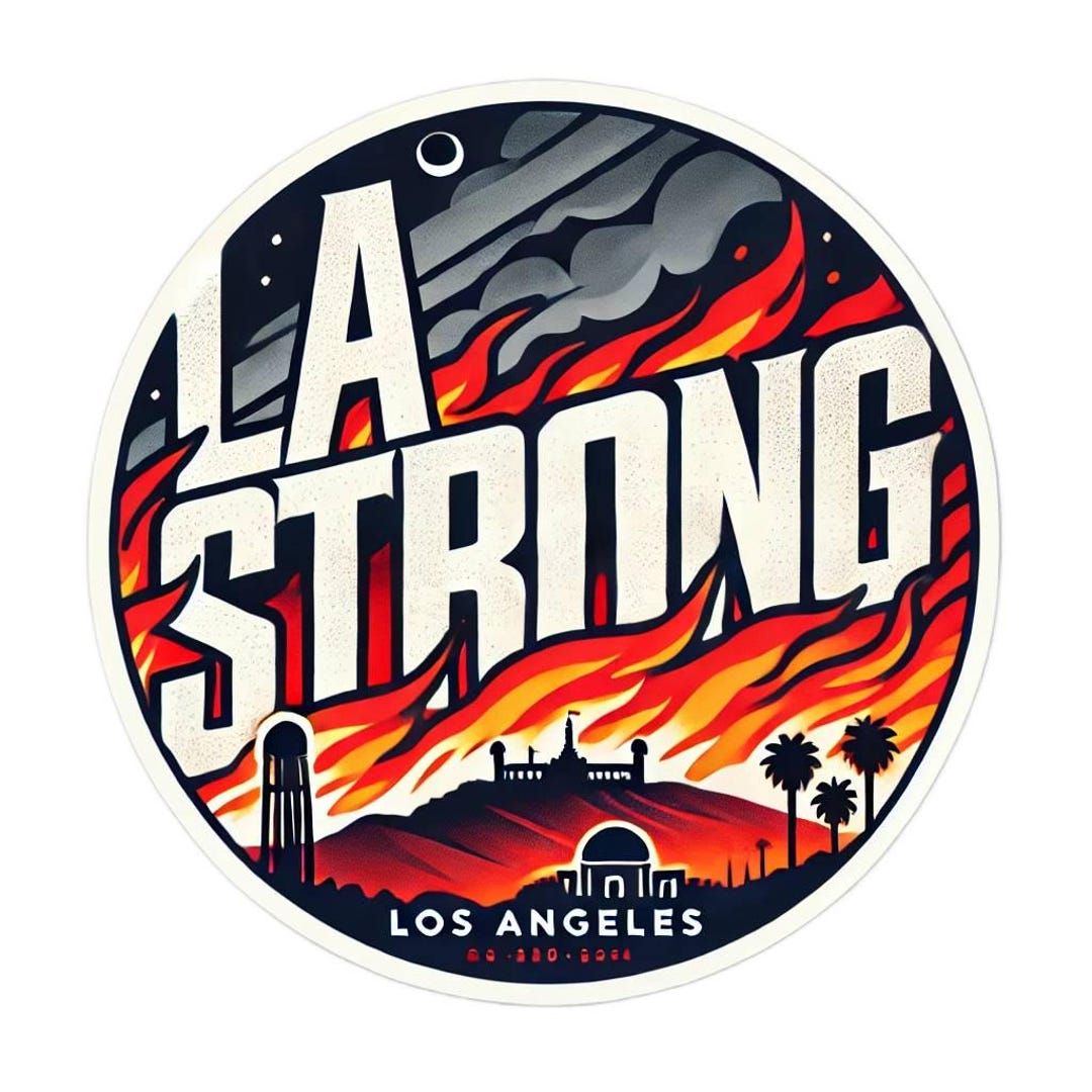 LA Fire Design File , Los Angeles Wildfires SVG, PNG, Dxf, Eps, Pdf, La Strong, Support Los ...