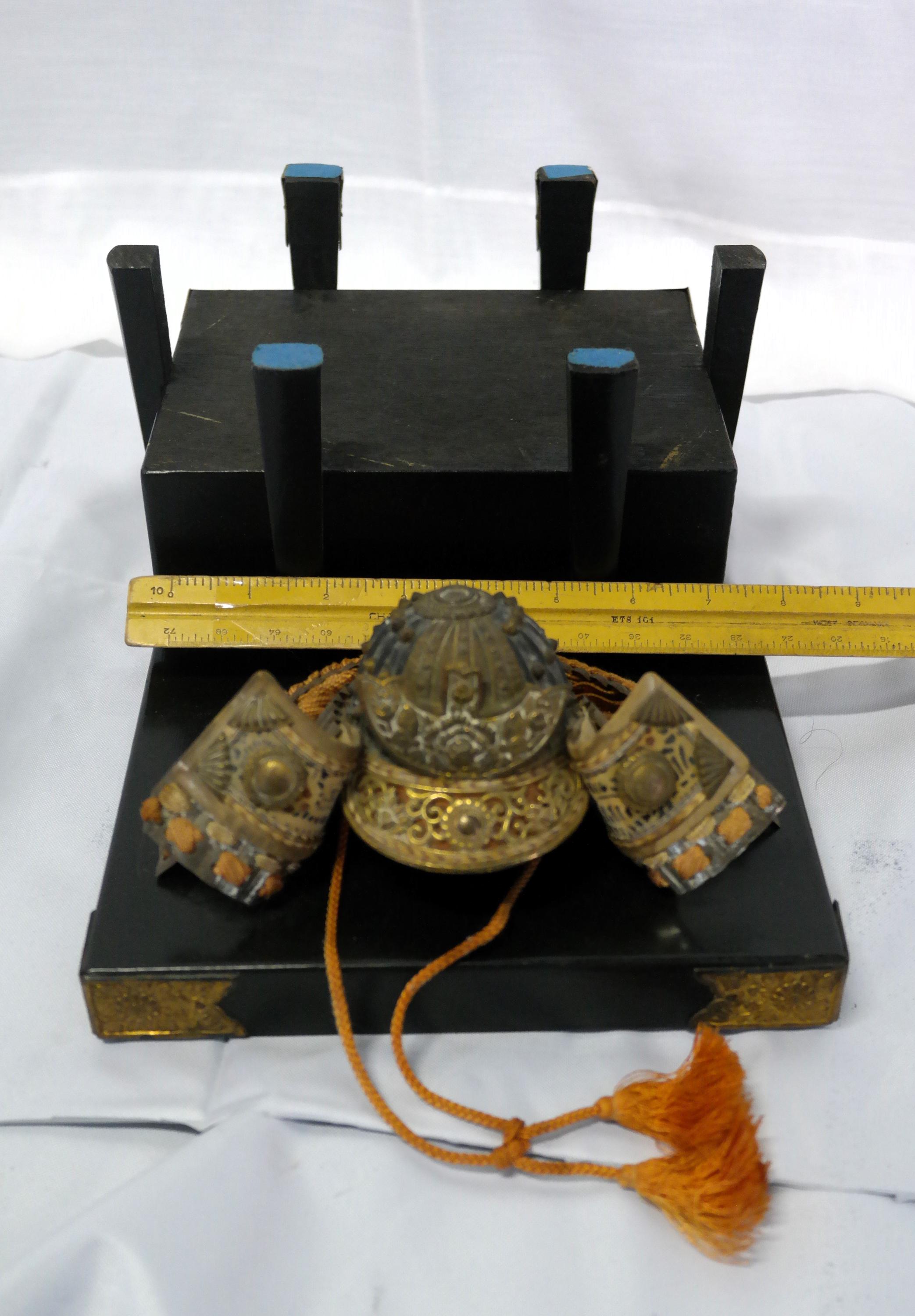 Intriguing Wooden Kabuto Helmet and Display Box - Etsy