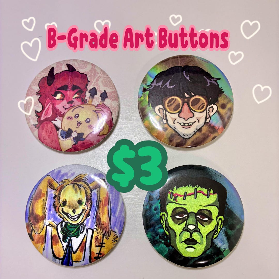B-grade Art Buttons! - Etsy