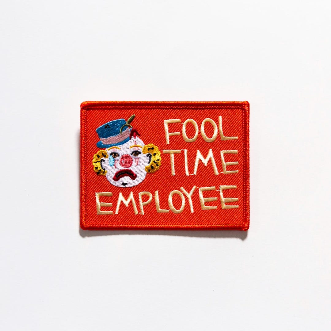 Fool Time Employee Patch - Etsy