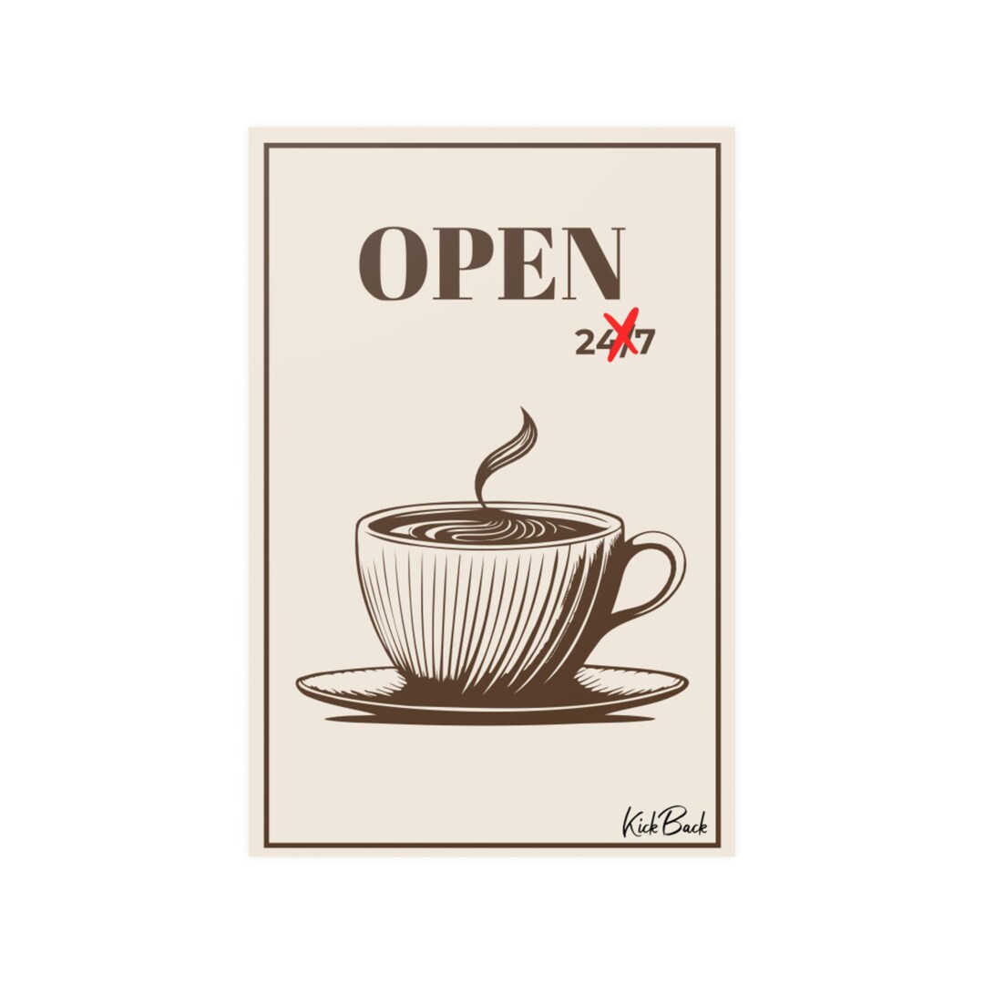 Kickback - Open Poster - Etsy