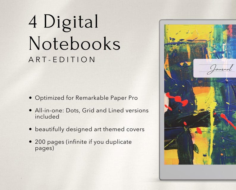 Notebook for Remarkable Paper Pro - Art Edition Cover - Etsy
