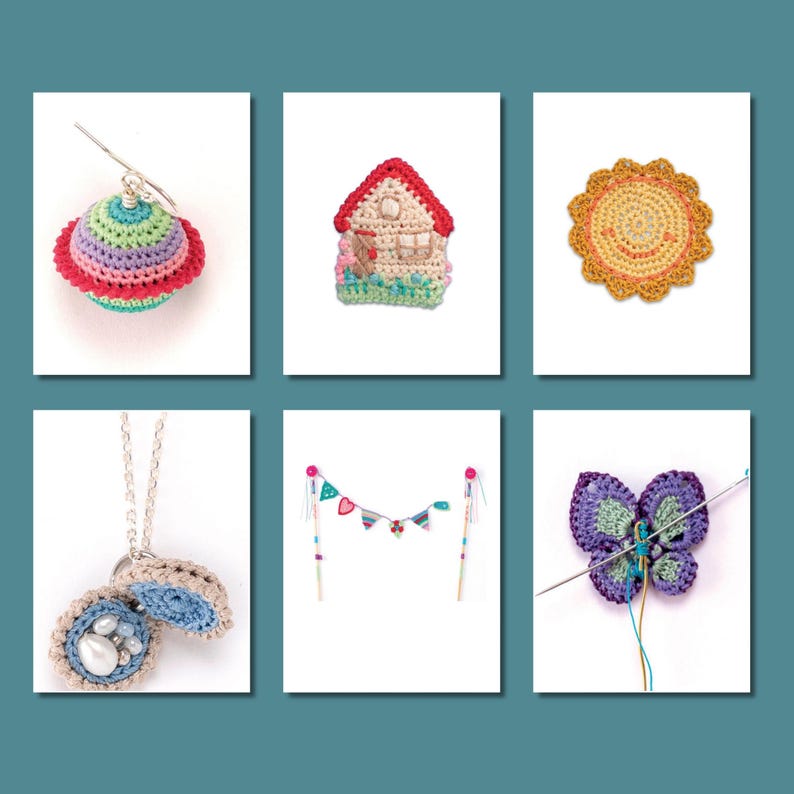 100 Micro Crochet Motifs Patterns and Charts for Tiny Crochet Creations ...