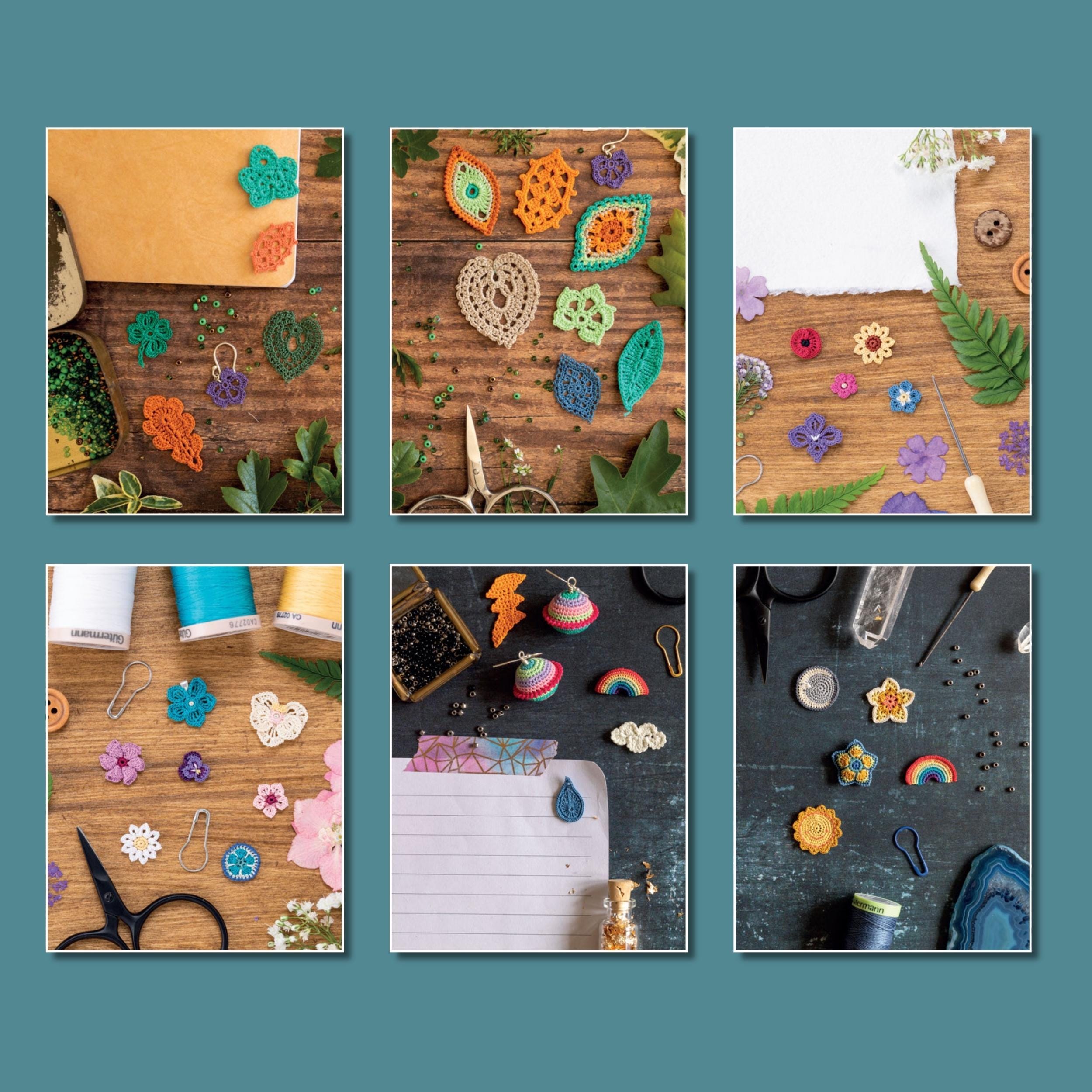 100 Micro Crochet Motifs Patterns and Charts for Tiny Crochet Creations ...