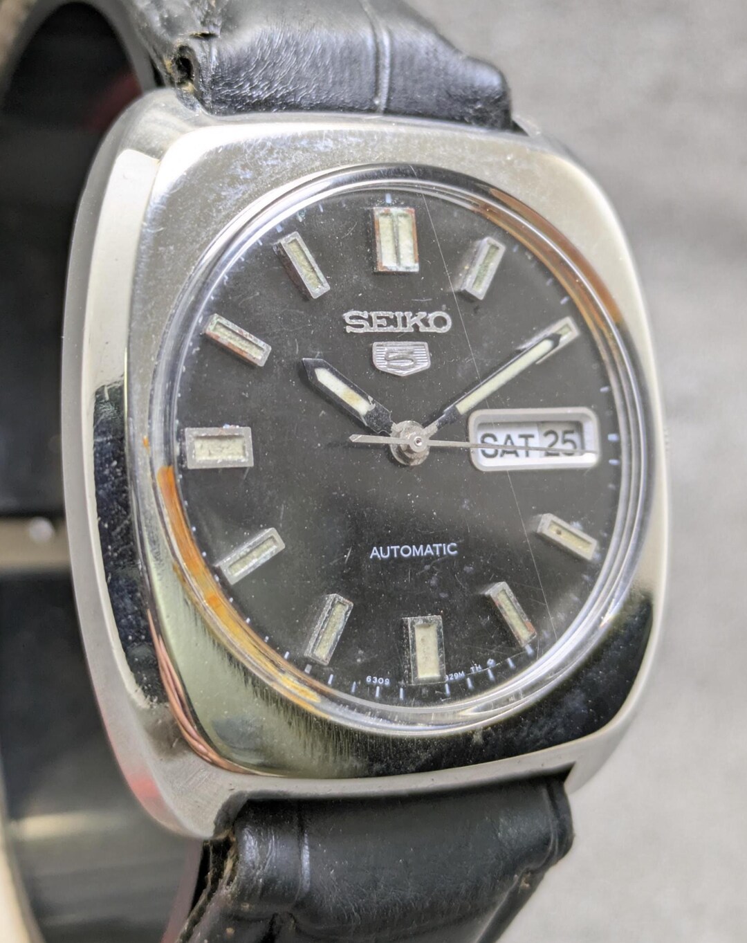 Vintage Seiko 5 Automatic Day Date Movement No. 6349A Japan Made Men's ...