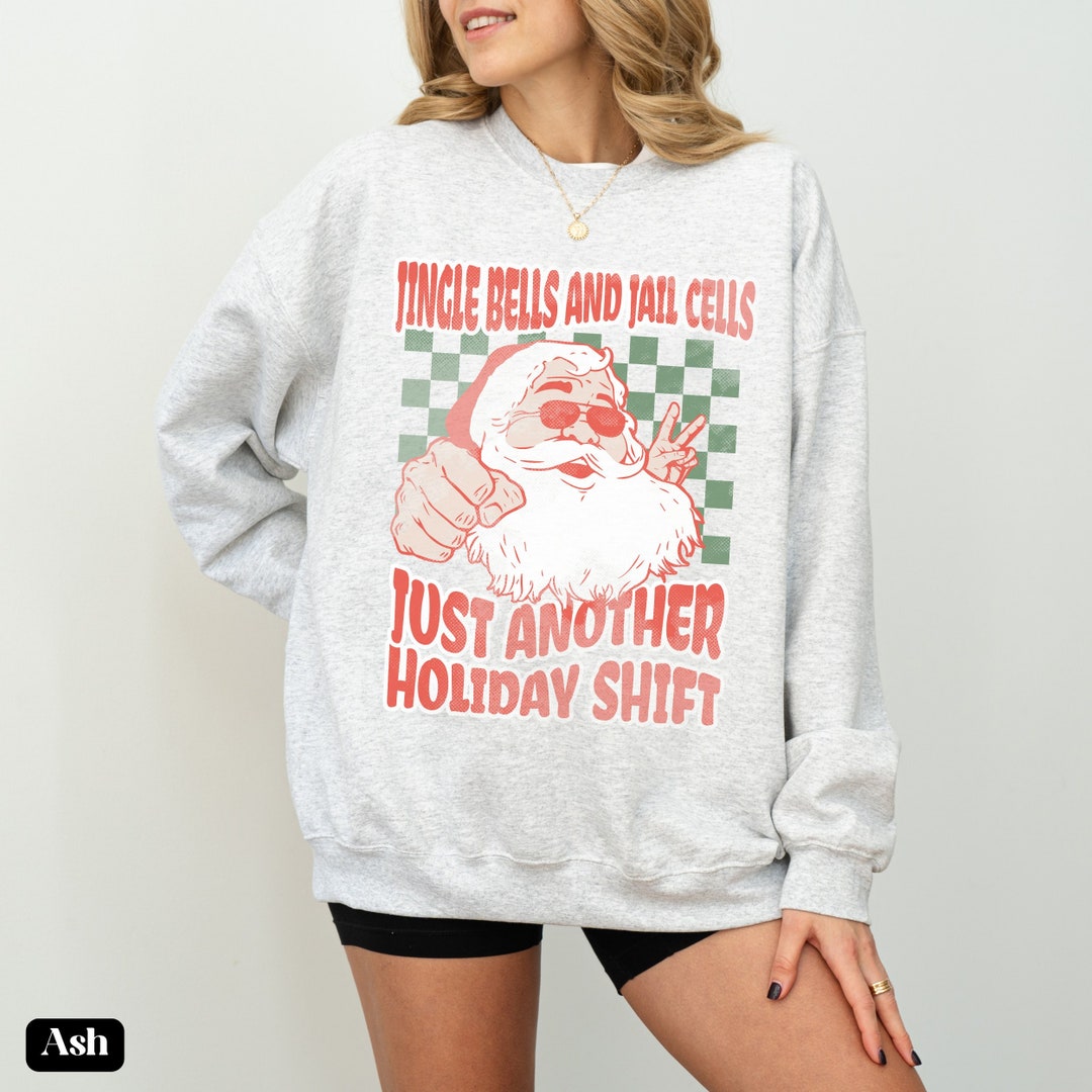 Correctional Nurse Sweatshirt Thin Silver Line Christmas Sweater Gift ...