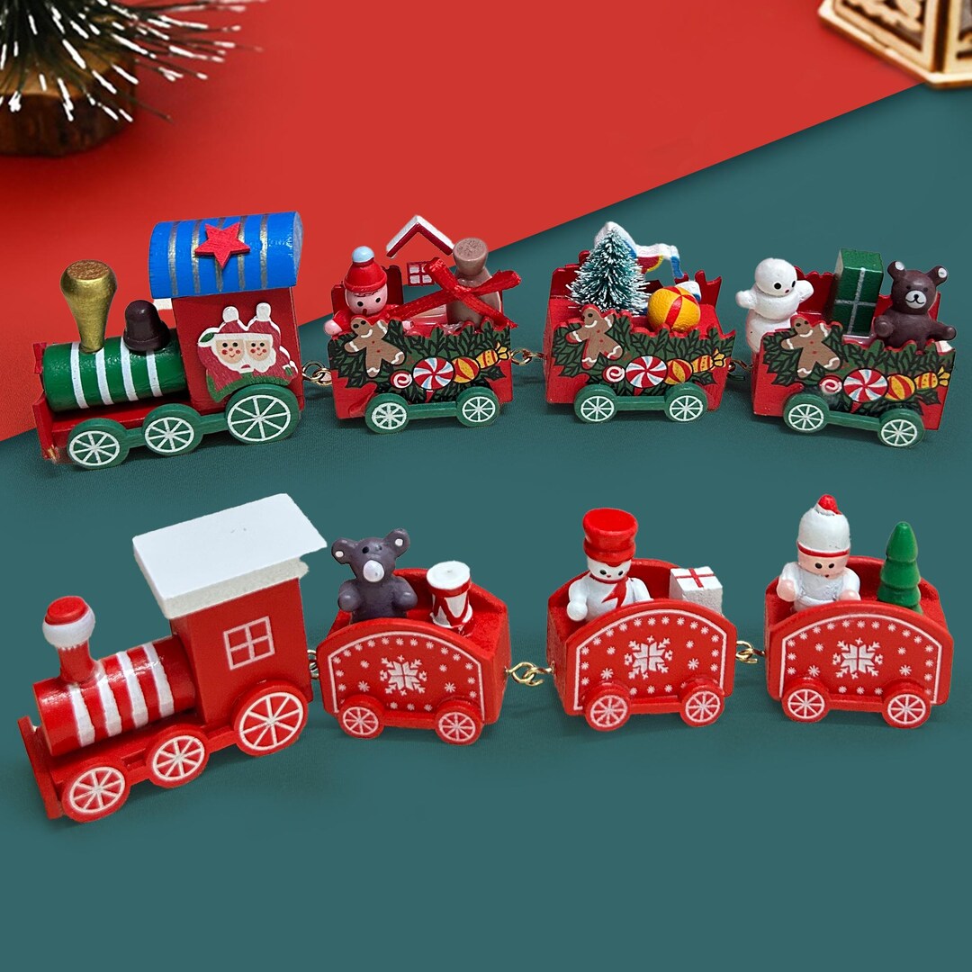 Trains for Kids Wooden Toys for Toddlers Birthday Boy Gift 1 2 3 Year ...