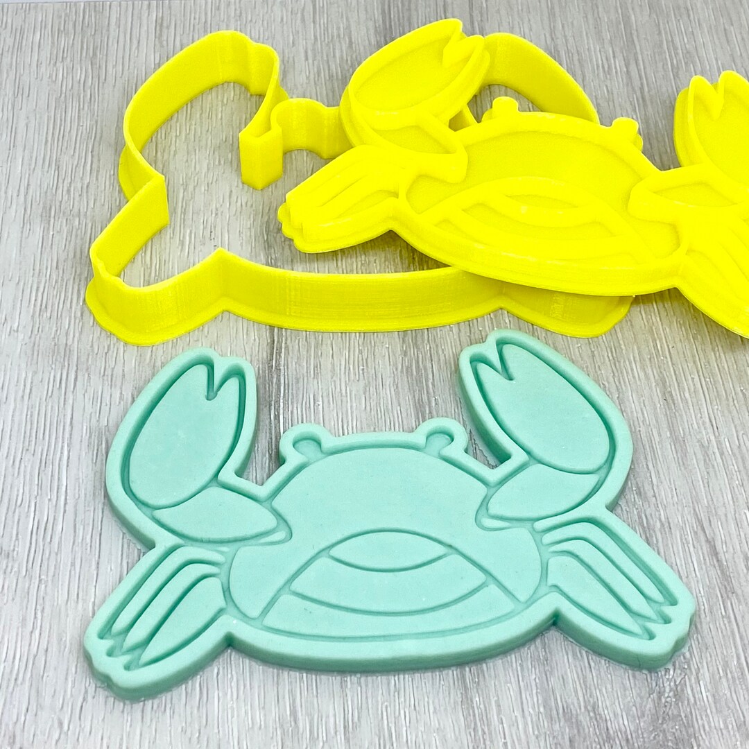 Crab Cookie Cutter & Fondant Stamp - Etsy