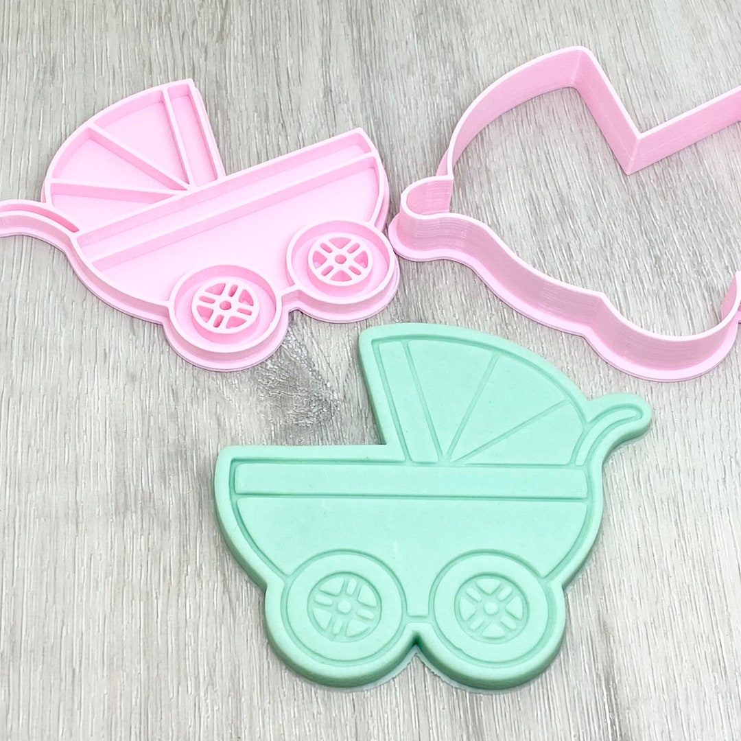 Baby Pram Stroller Cookie Cutter and Fondant Stamp - Etsy