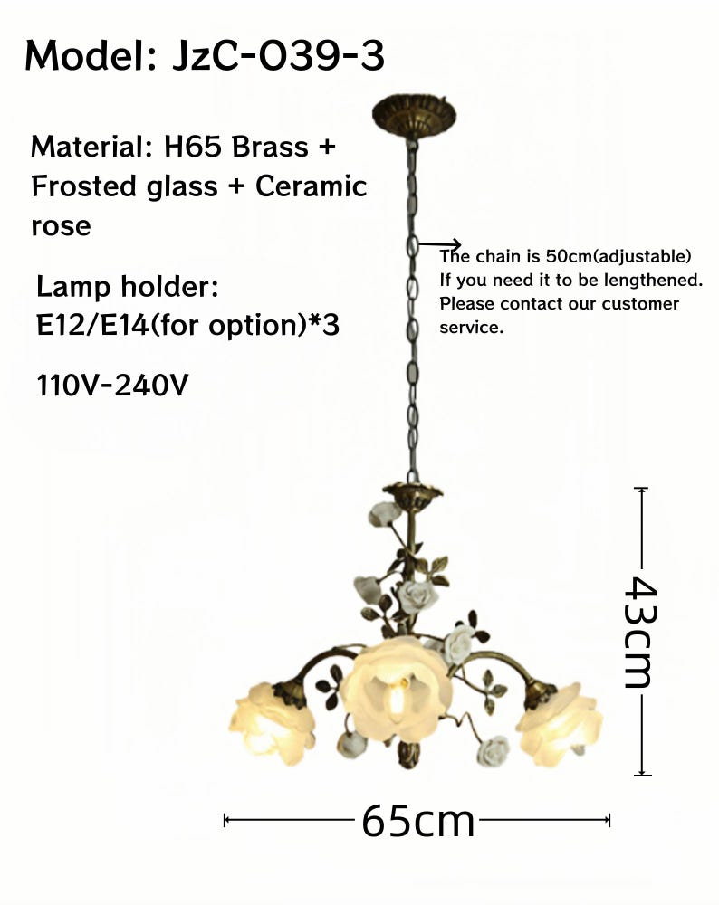 Pink Rose Chandelier: French Cottagecore Floral Ceiling Light - Etsy