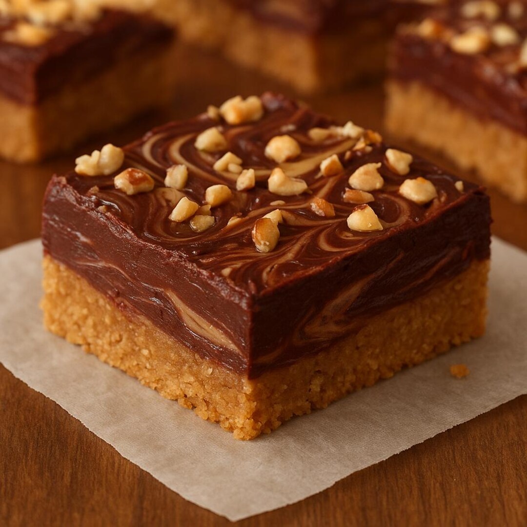 Chocolate Hazelnut Swirl Bars Recipe Printable | Easy Dessert Bar ...
