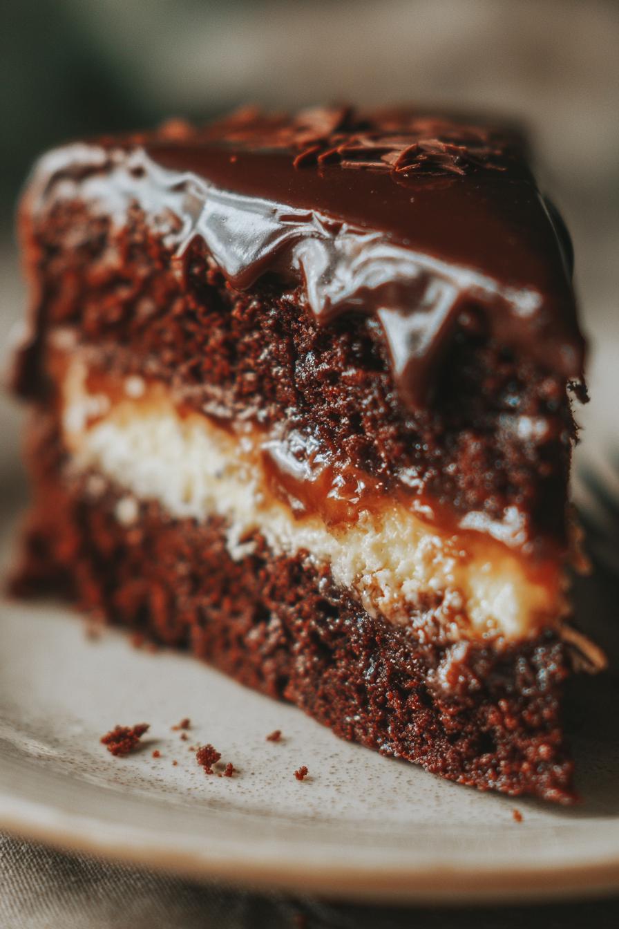 Moist Chocolate Cake Recipe With Vanilla Cream & Ganache (instant ...