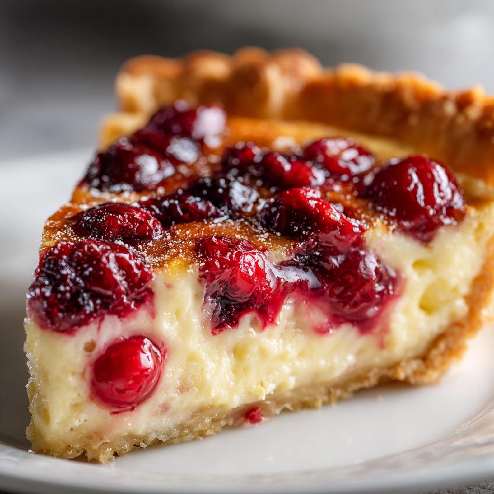 Cranberry Custard Pie Recipe | Holiday Baking (printable Card) - Etsy