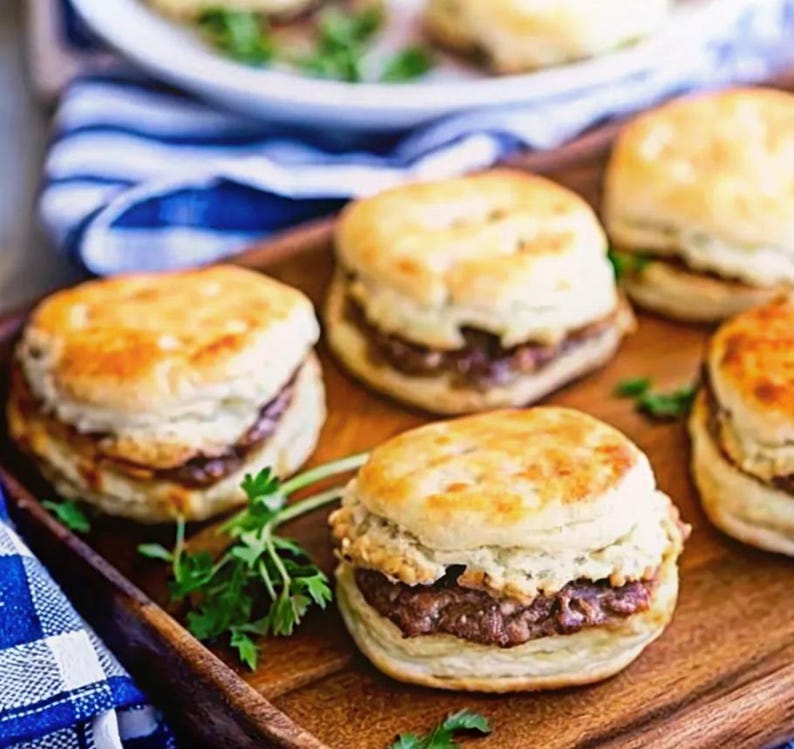 Baked French Dip Biscuits Recipe | Roast Beef & Provolone (digital ...