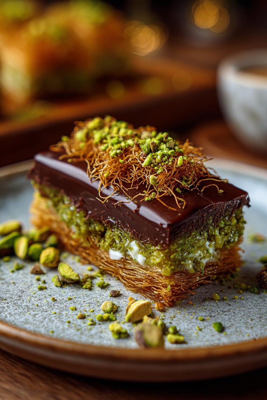 Dubai Chocolate Pistachio Knafeh Bar Recipe (digital Download) - Etsy