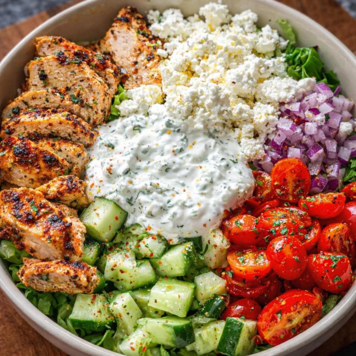 Greek Chicken Bowls Recipe Printable | Mediterranean Meal Prep ...