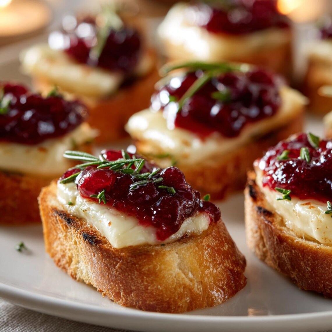 Cranberry Brie Crostini Recipe Card | Holiday Appetizer Printable ...