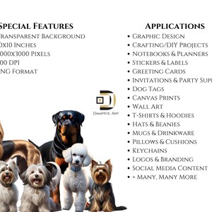 300 Dog Breeds PNG Files, 71 Different Breeds Clipart, Cute Dogs Bundle ...