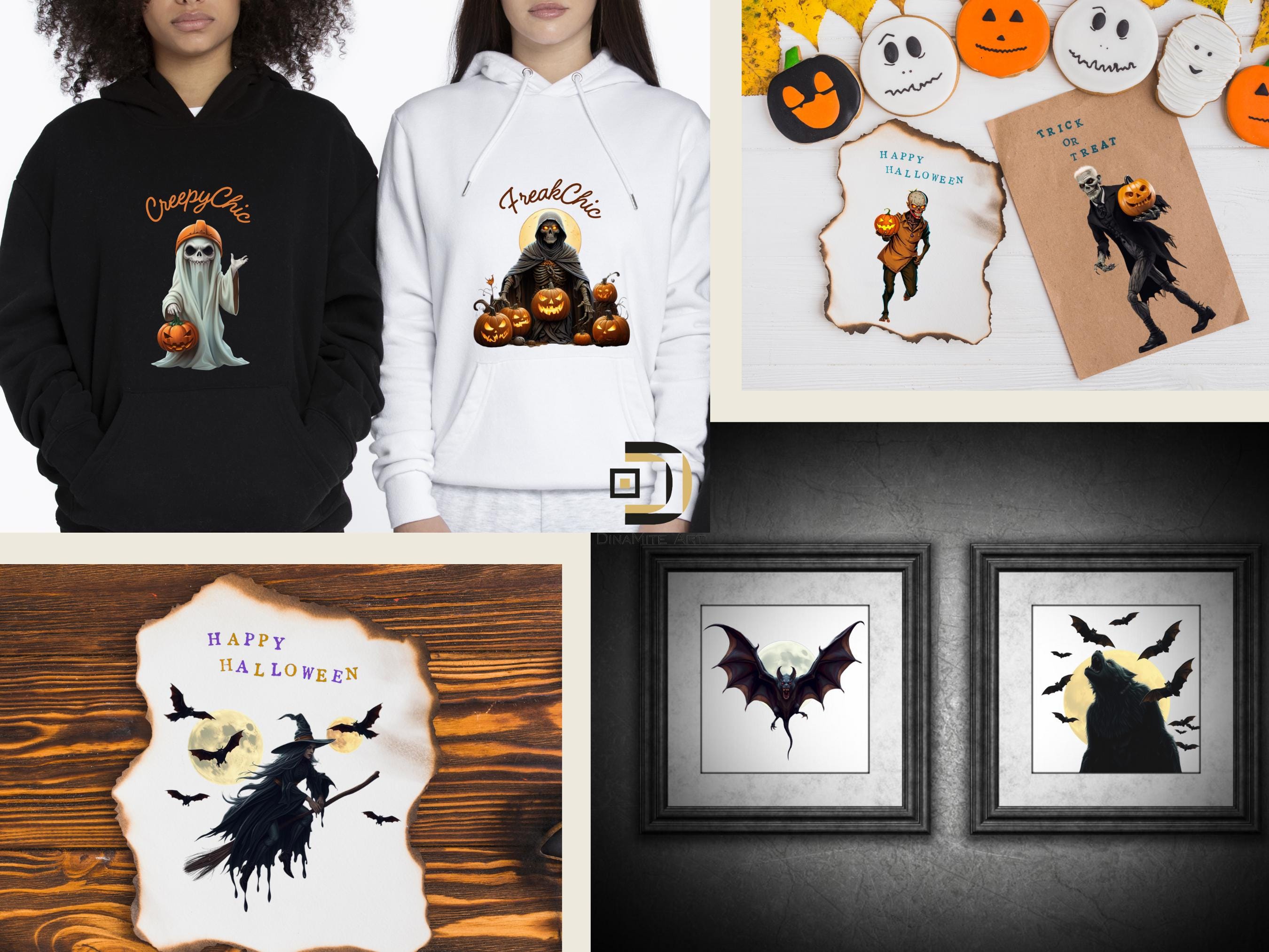 Ultimate Halloween Mega Bundle 300 PNG, Halloween Pumpkins, Monsters ...