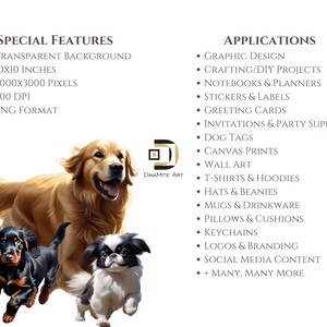 Playful Dogs Clipart, 60 Dog Breeds PNG Files, Cute Puppy Bundle, Pets ...