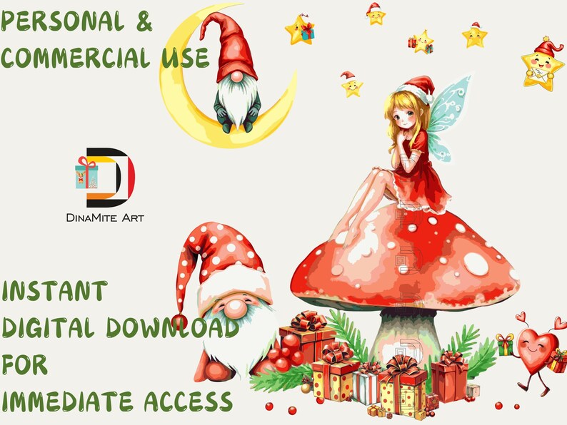 Watercolor Fairyland Clipart Bundle PNG | 10 High-resolution ...