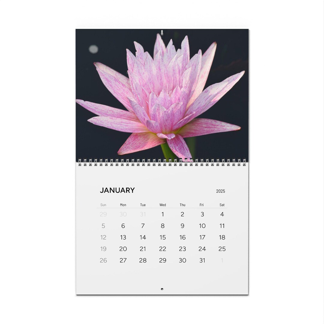 Water Lily 2026 Wall Calendar, Floral Botanical Photography - Etsy