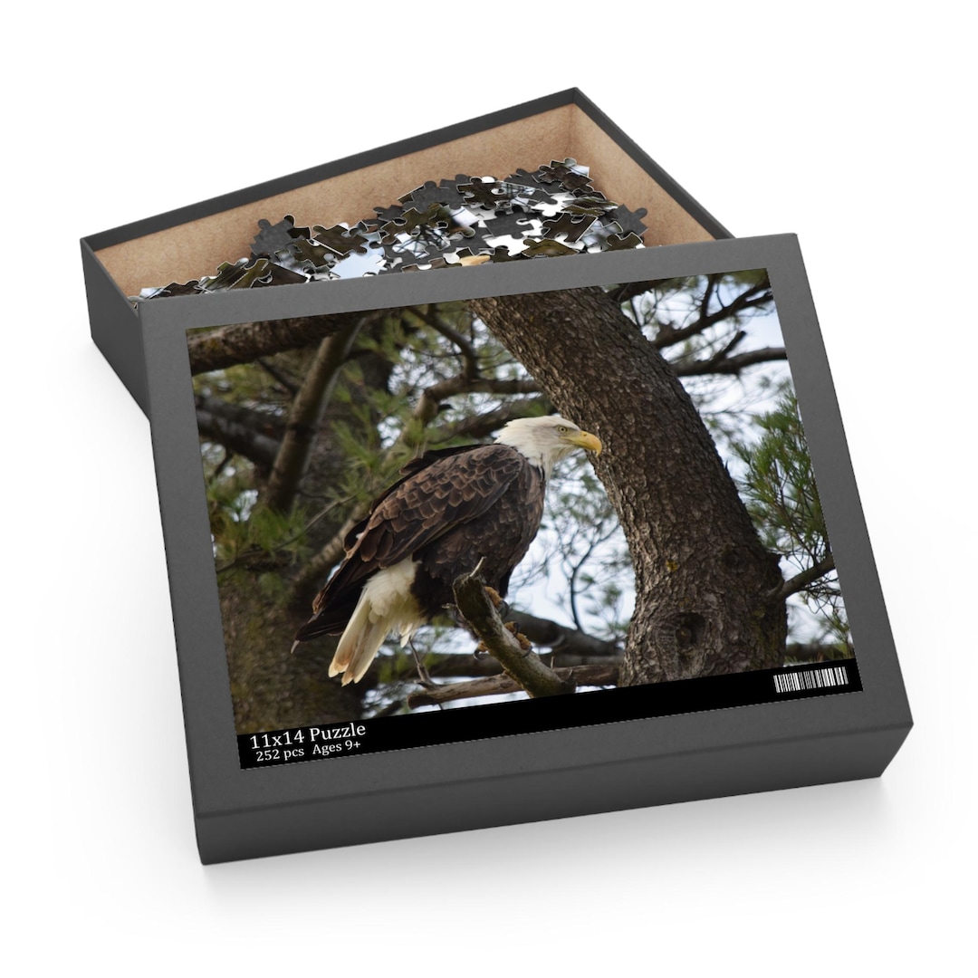 Puzzle, Bald Eagle Jigsaw Puzzle, Bird Lover Gift, Wildlife Puzzle ...