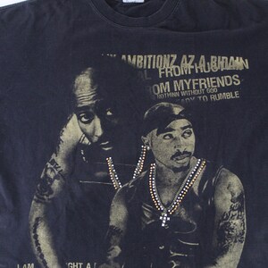 Vintage Tupac Shirt Oversized Jeweled Bling Black 2pac Rap Tshirt - Etsy