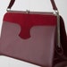 Vintage Burgundy Kelly Bag Purse 1960s Mod Mid Century Secretary - Etsy