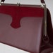 Vintage Burgundy Kelly Bag Purse 1960s Mod Mid Century Secretary - Etsy