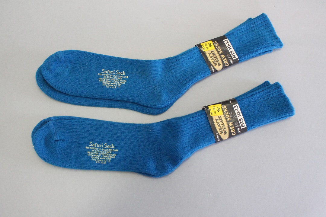 Vintage Mod 1960’s Blue Socks Orlon USA Mens Sz 10-13 2 Pairs NOSWT - Etsy