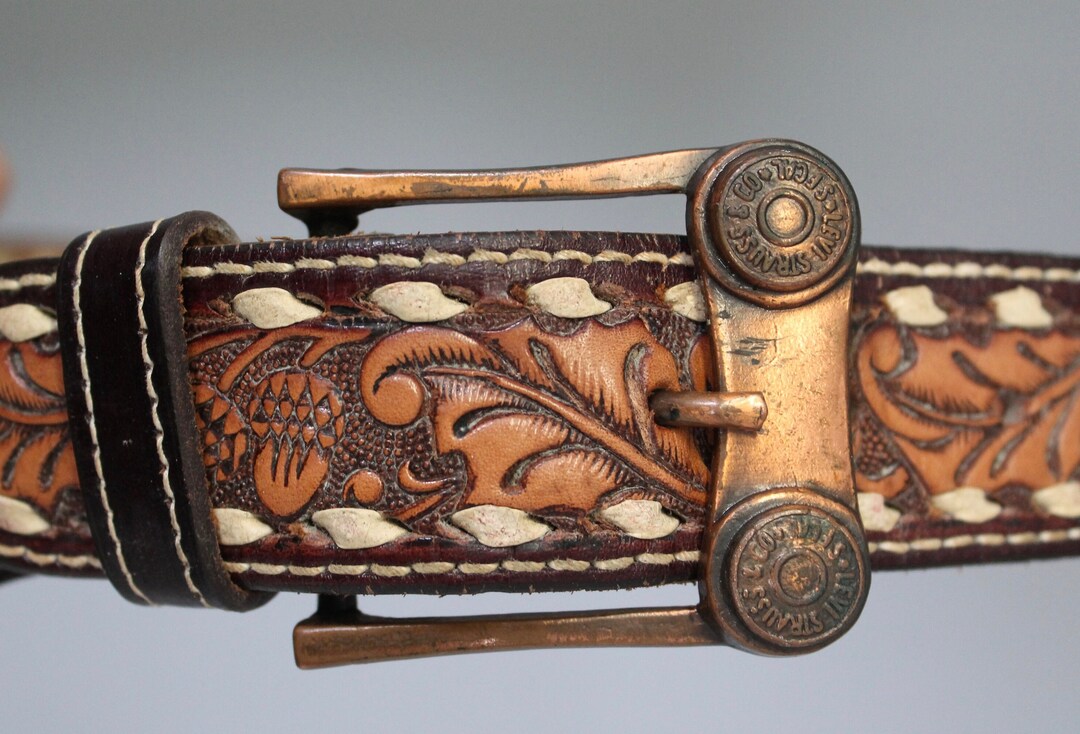 Vintage Levi Strauss SF Logo Button Copper Buckle Brown - Etsy