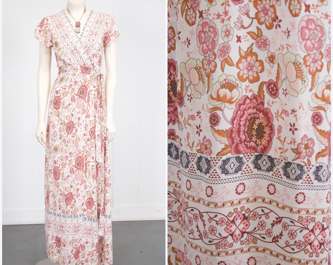 Quinze Heures Trente Paris Long Flowy Dress Robe Lounger Made in France ...