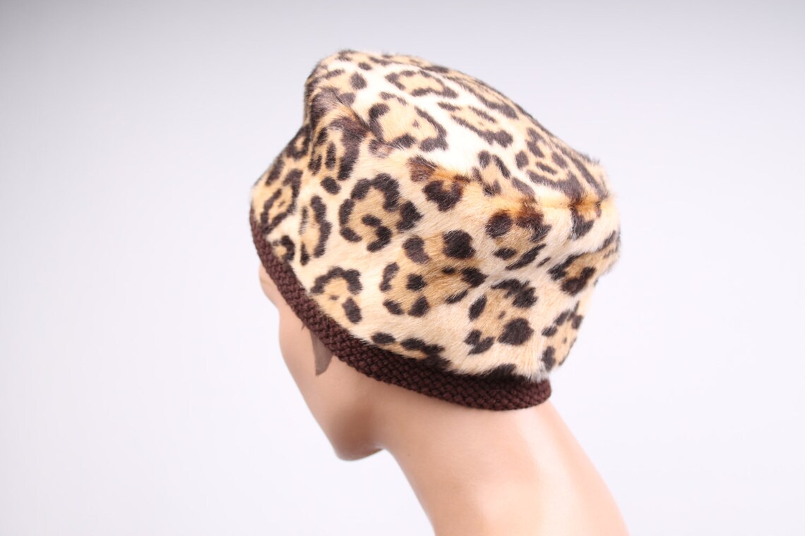 Vintage 1960s Leopard Hat Mid Century Modern Pill Box Cloche - Etsy