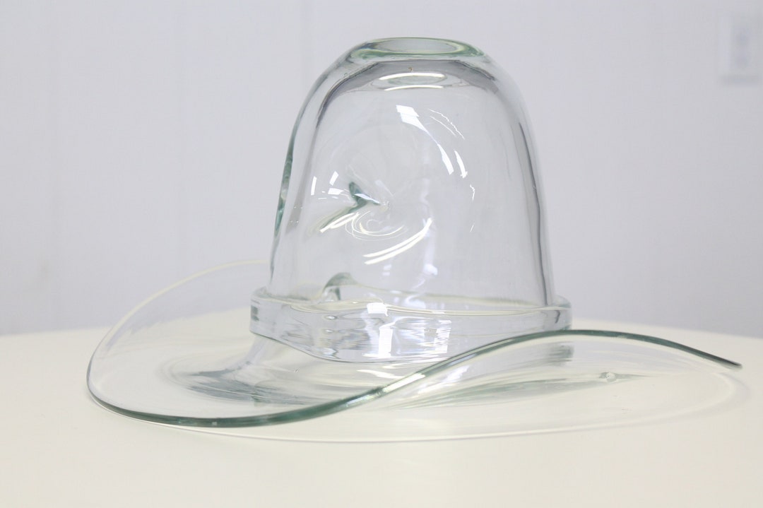 Vintage BLENKO Mid Century Modern Art Glass Cowboy Hat Bowl Ice Bucket ...
