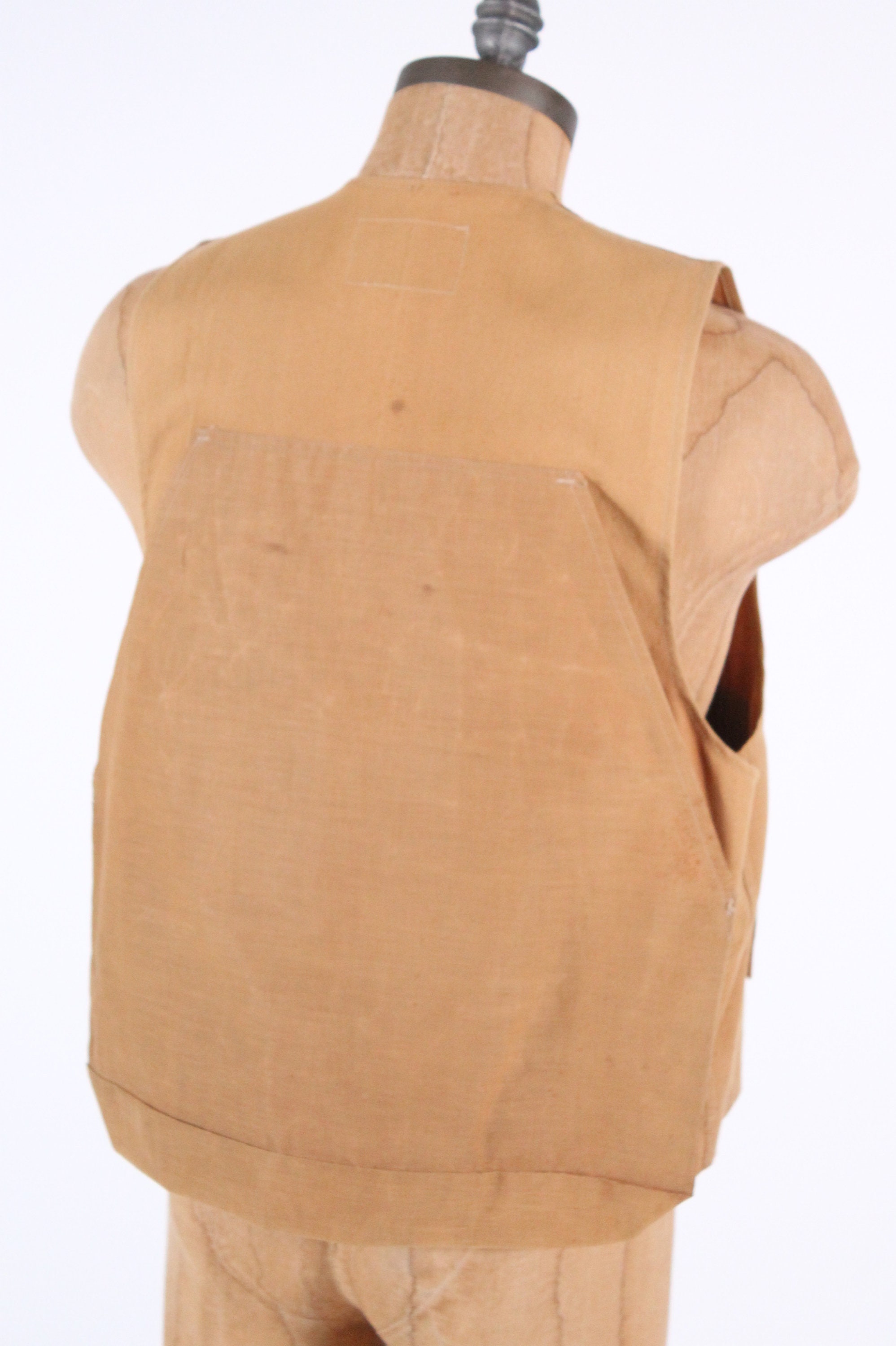 Vintage Hunting Vest 1950s 1960s Duck Cloth Leather Rifle | Etsy